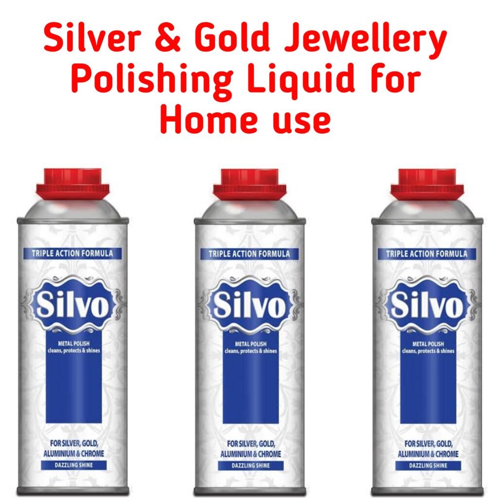 Silvo Polish Liquid for Sterling Silver (100 ml) - Pack of 3 | Dazzling ...
