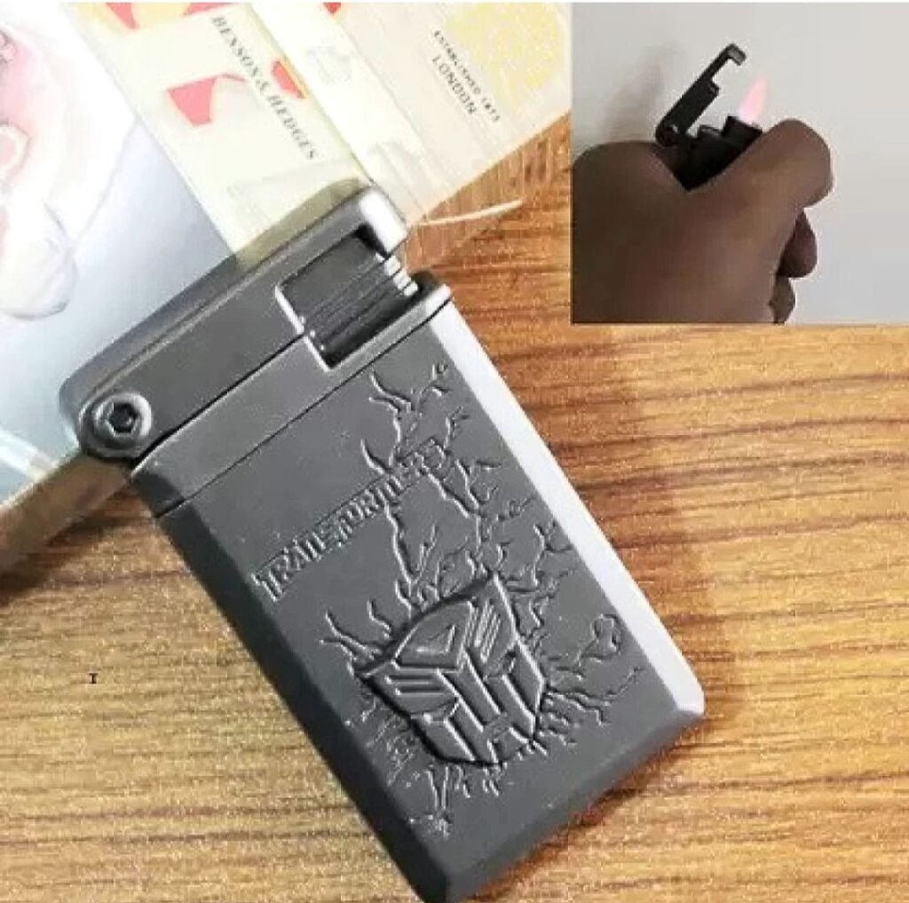 Transformer Metal Body REFILLABLE Gas Lighter Windproof Lighter Jet ...